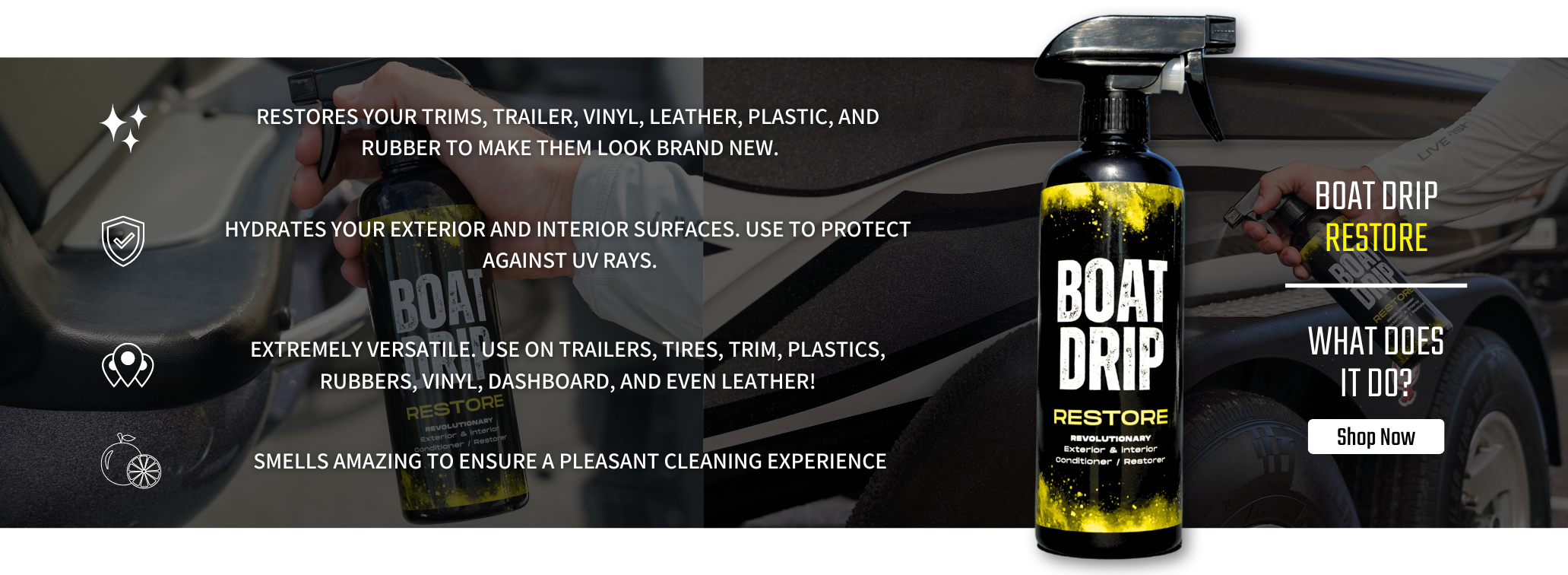 BOAT DRIP - Boat Detailing Products + Water Spot Removers